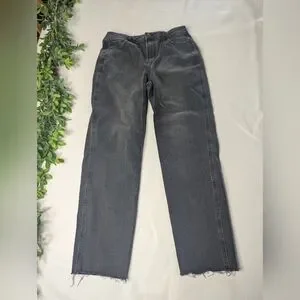 Hollister | Jeans | Hollister 5r Ultra High Rise Mom Jean Gray Black ...